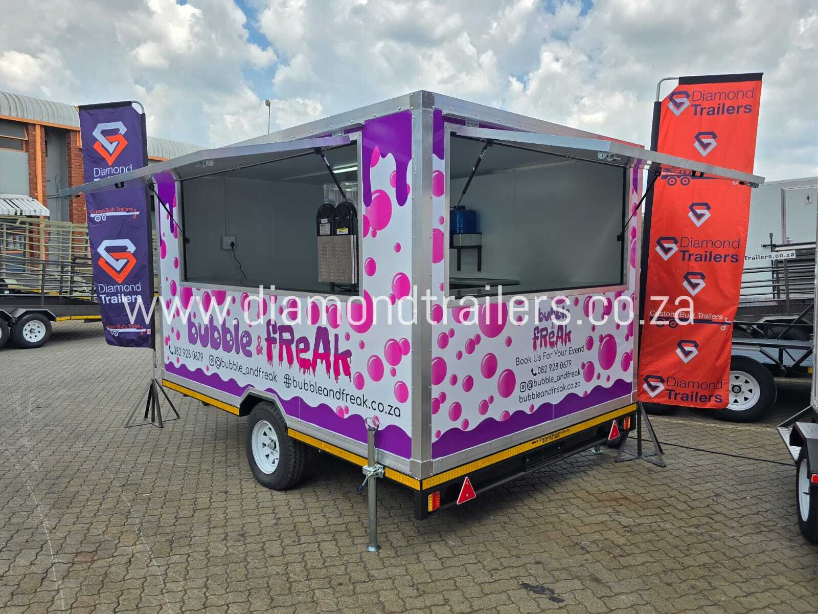 Custom Made Food Trailers for Sale (Up to 5m in Size) – Diamond Trailers